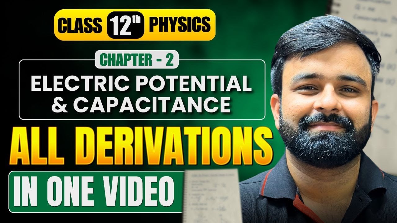 Electric Potential and Capacitance Chapter 2 Class 12th Physics Most ...