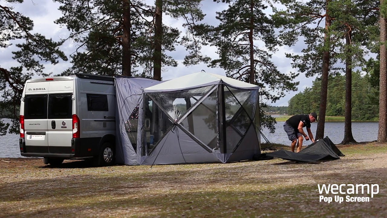Wecamp Pop Up Screen 4 - YouTube