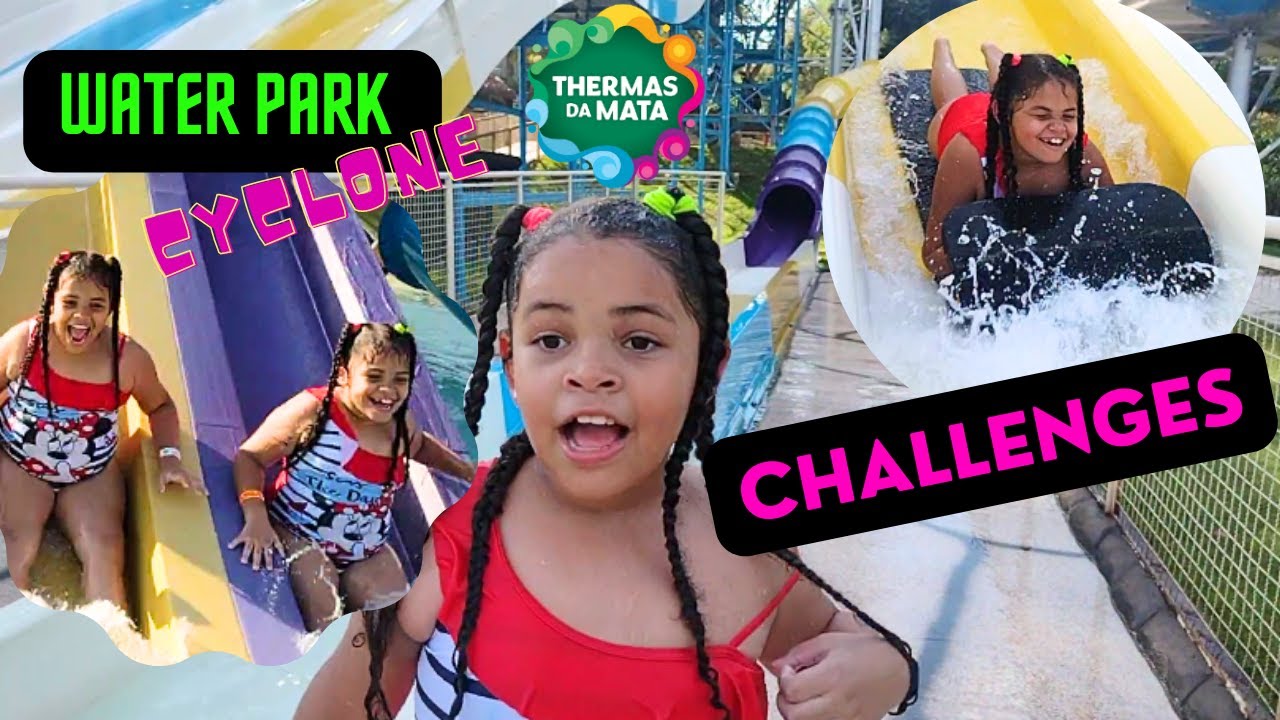 CHALLENGES IN THE WATER PARK / DESAFIOS NO PARQUE AQUÁTICO - YouTube