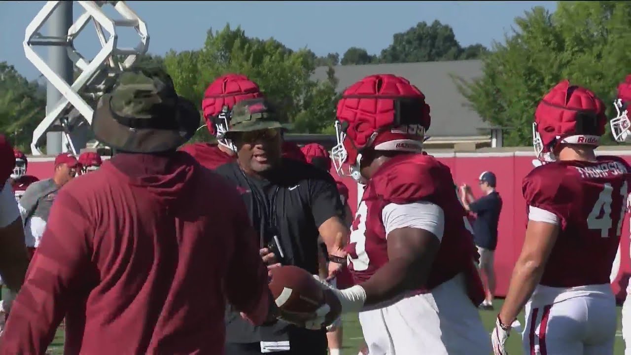 Deke Adams: Arkansas new defensive line coach - YouTube