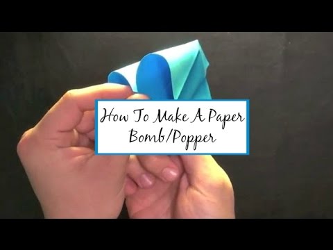 How To Make A Paper Bomb/Popper | HD - YouTube