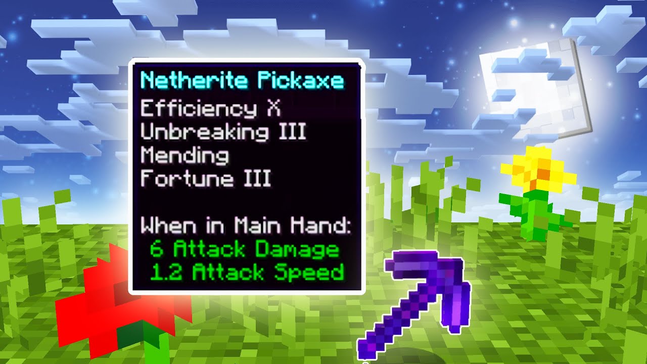 I got the Rarest Pickaxe in Minecraft - YouTube