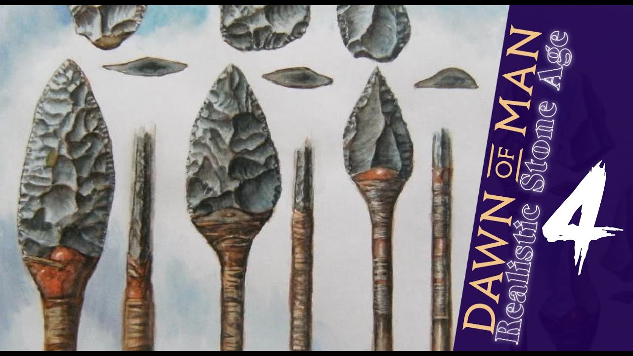 Dawn Of Man: S4 Ep03 - Realistic Stone Age - Paleolithic tech in the ...
