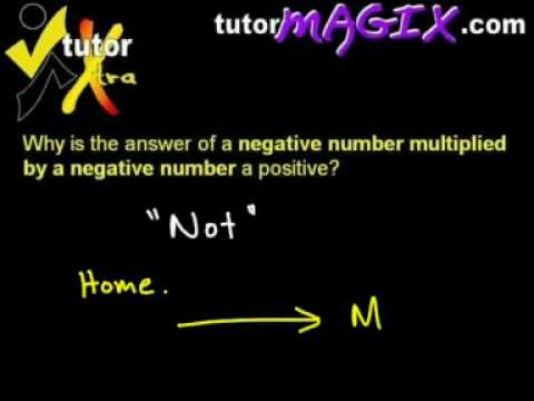 why is a negative times negative a positive - YouTube