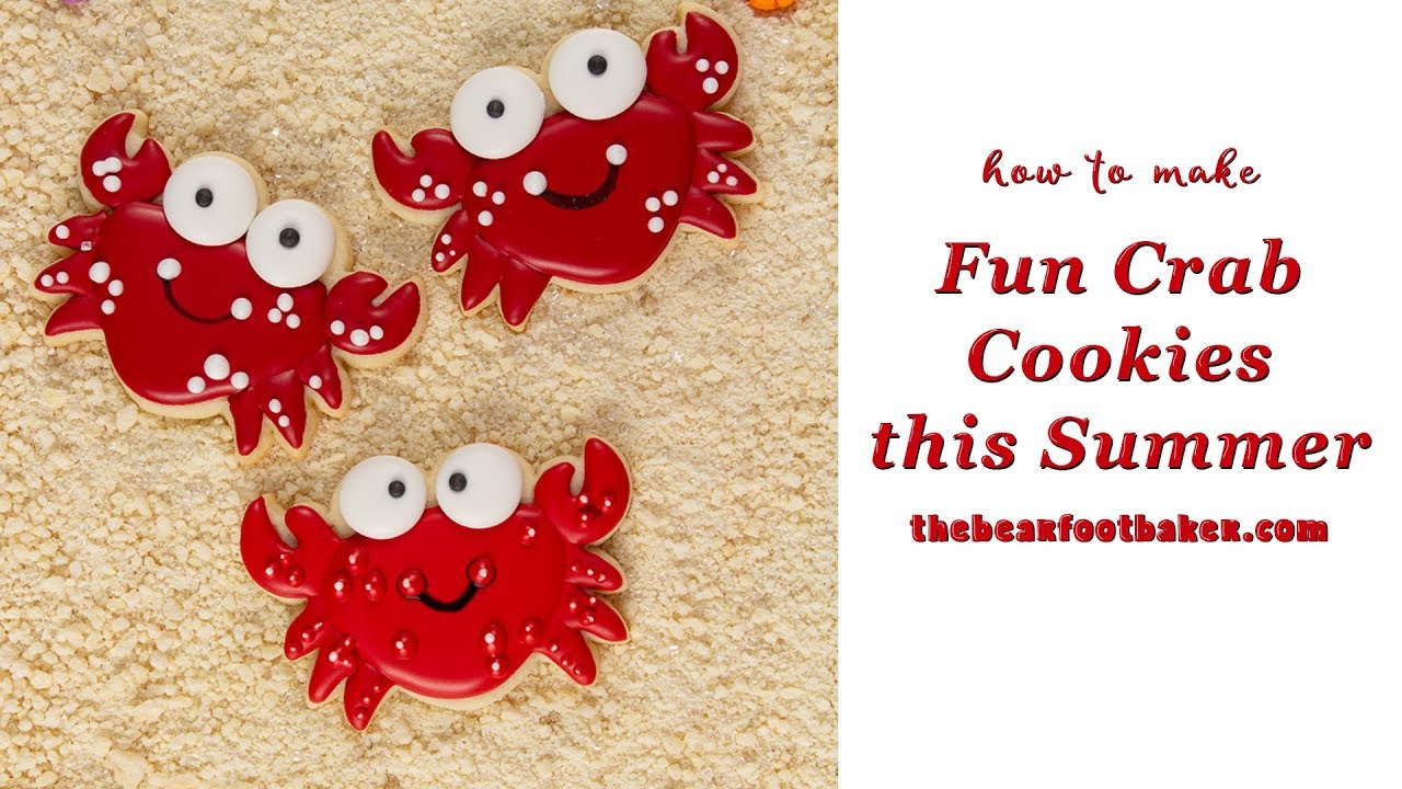 How to Make Fun Crab Cookies this Summer - YouTube