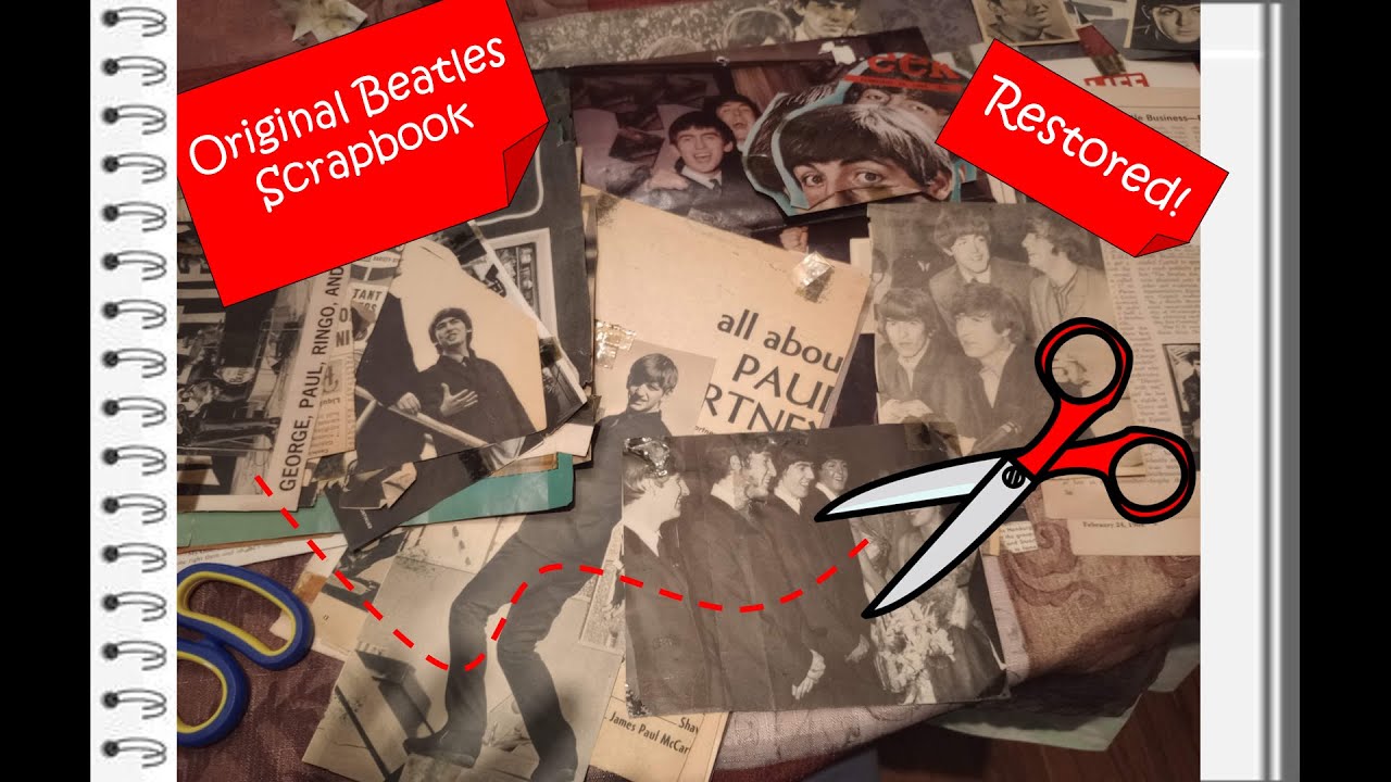 Original Beatles Scrapbook Restored! - YouTube