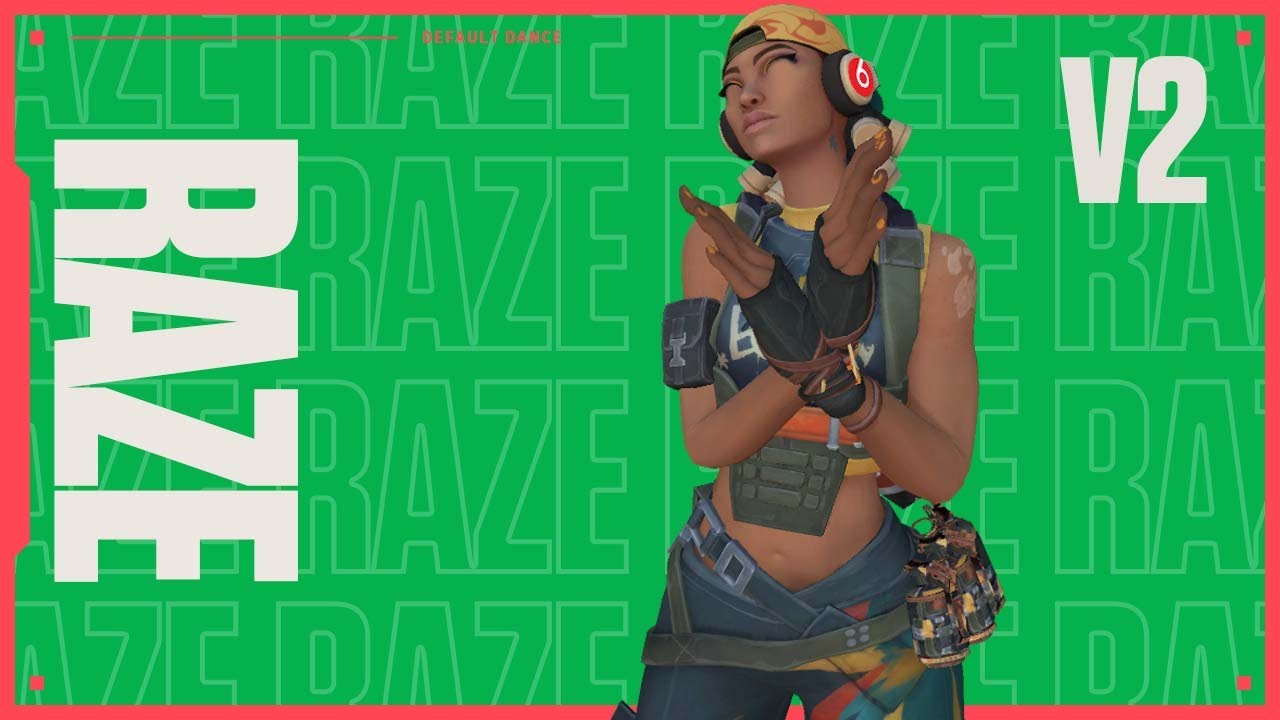 VALORANT Raze Default Dance - Green Screen [V2] - YouTube