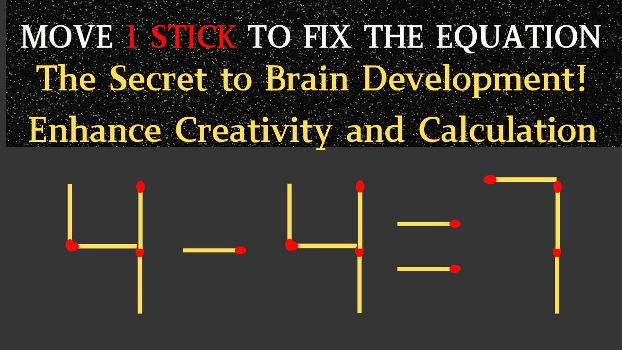 Fun, brain exercises. Matchstick quiz#19#Matchsticks #Puzzle # ...