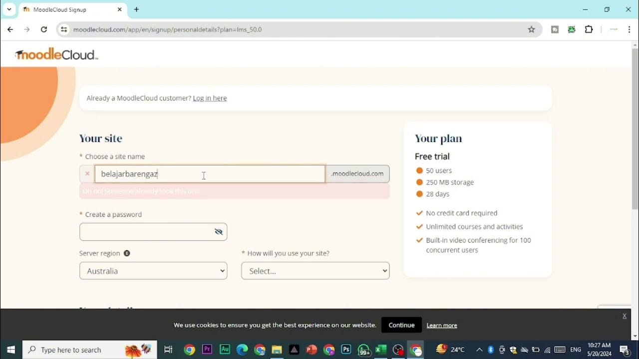 TUTORIAL MEMBUAT LMS DENGAN MOODLE CLOUD - YouTube