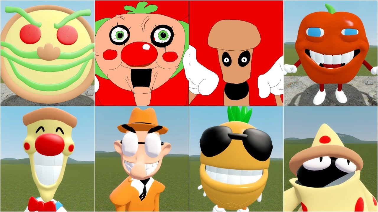 ALL Pizza Tower JUMPSCARES in Garry's Mod! - YouTube