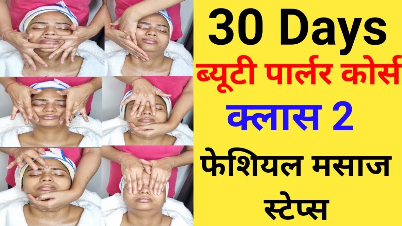 Basic Facial Massage Steps .Free Online beauty Parlour course. facial ...