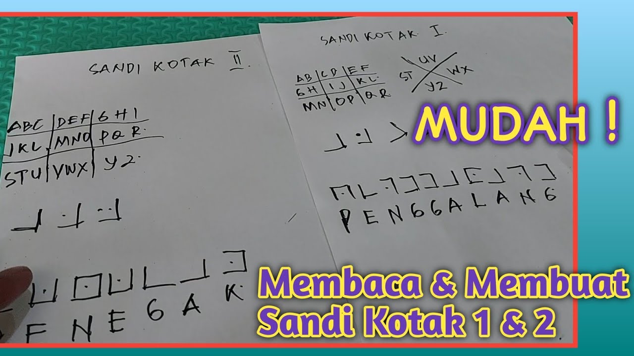 Materi Pramuka Sandi Kotak 1 dan 2 - YouTube