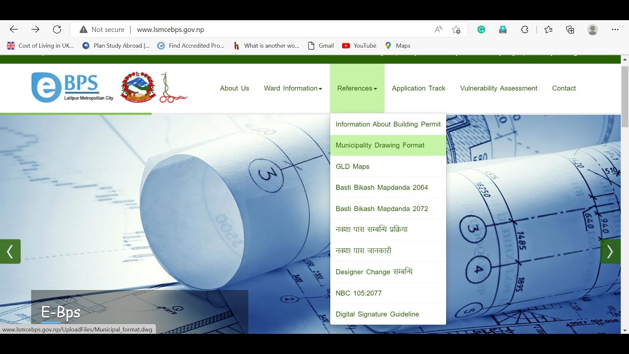 Municipal Drawing "Layout setting/Printing Options/Overlay final print ...