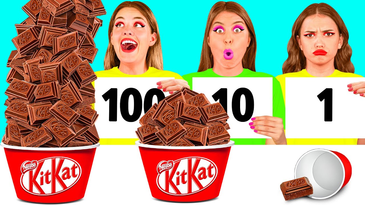 ชาเลนจ์อาหาร 100 ชั้น | สงครามอาหารตลก BaRaDa Challenge - YouTube