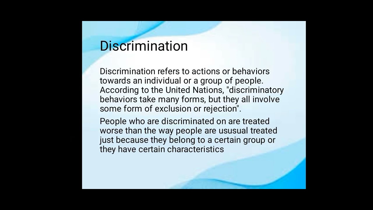 Lesson 12: Stereotypes, Prejudice, Discrimination. - YouTube