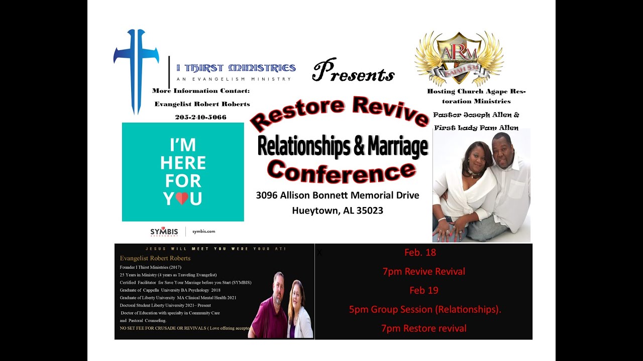 Restore Revival Relationship and Marriage conference - YouTube