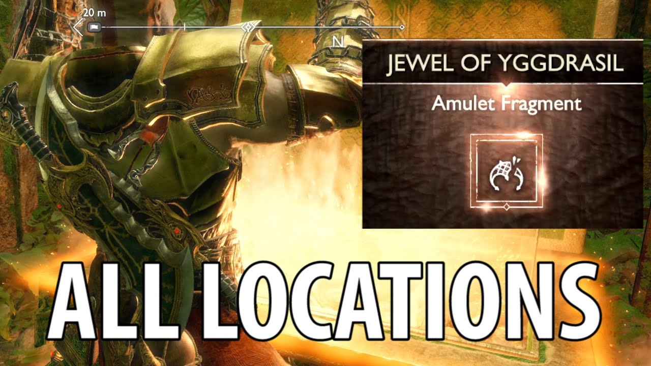 God of War Ragnarok All Jewel of Yggdrasil Locations (REPAIR AMULET ...