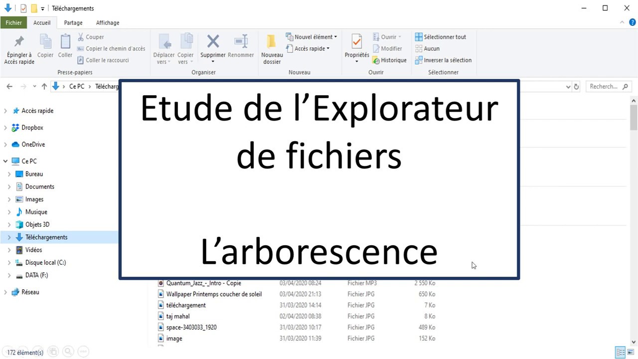 Explorateur de fichiers - l'arborescence - YouTube