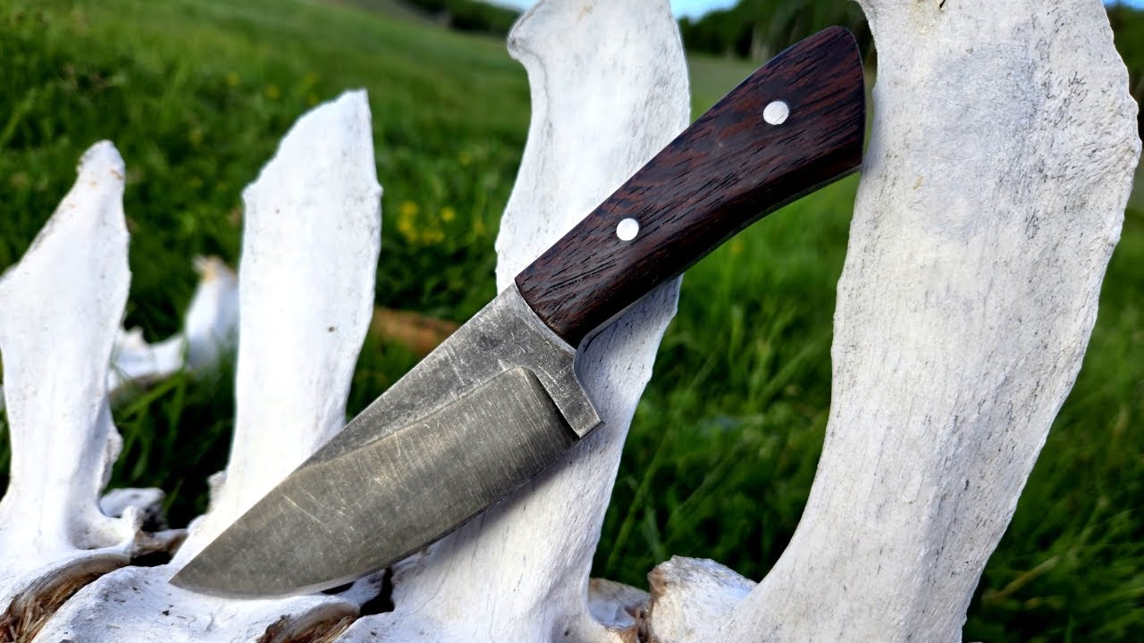 Built for the Wild – Handmade Hunting Knife with Natural Finish - YouTube