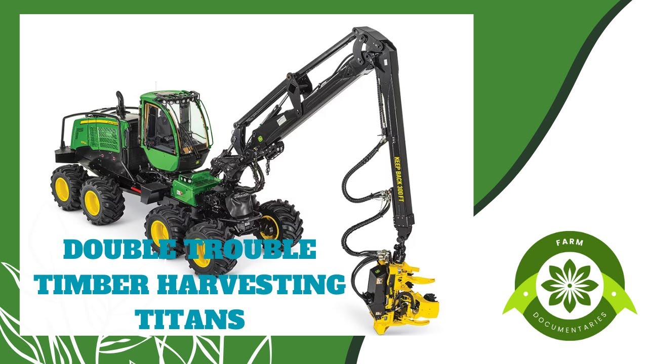 Timber Harvesting Power: Dual Tractors in Action - YouTube