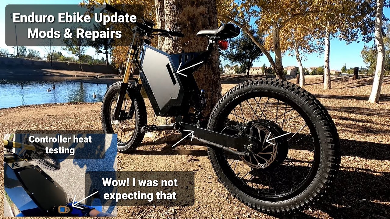 Enduro Ebike Build Update Mods Repairs and Sabvoton Controller Heat ...