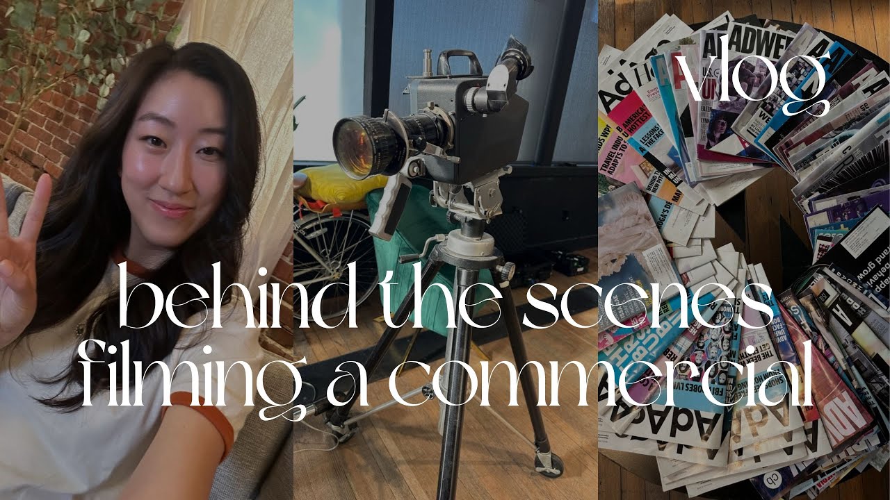 Behind the scenes of filming a commercial! - YouTube