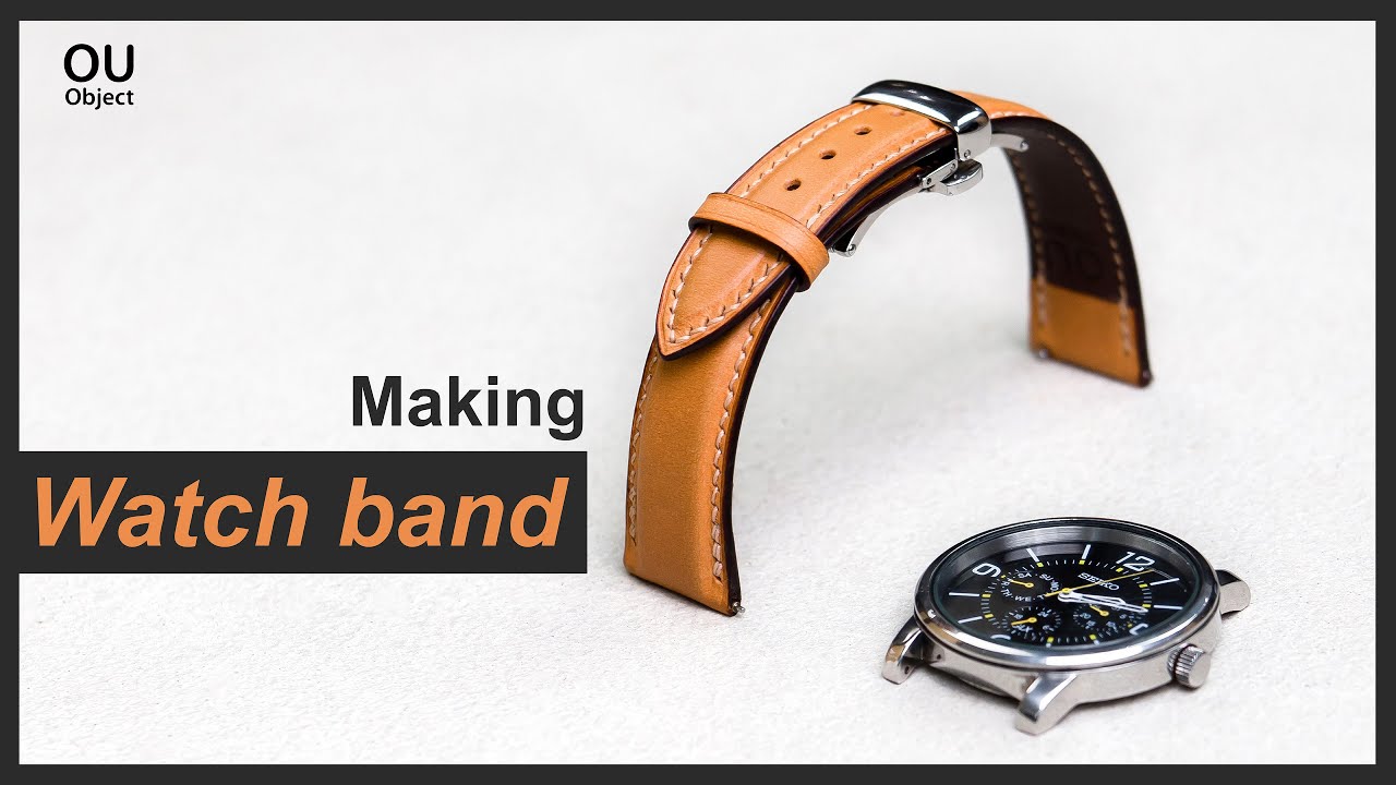 Leather | Making luxury watch band from scrap /watch strap /DIY - YouTube