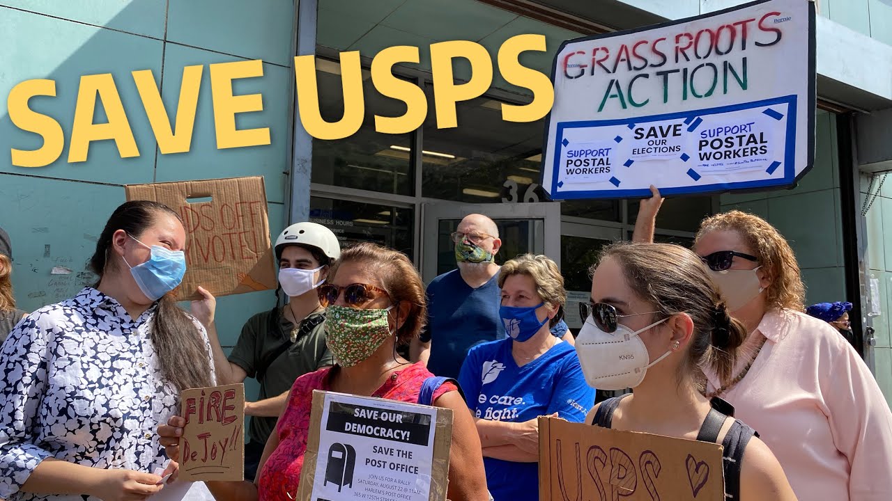 Save USPS - Protest - YouTube