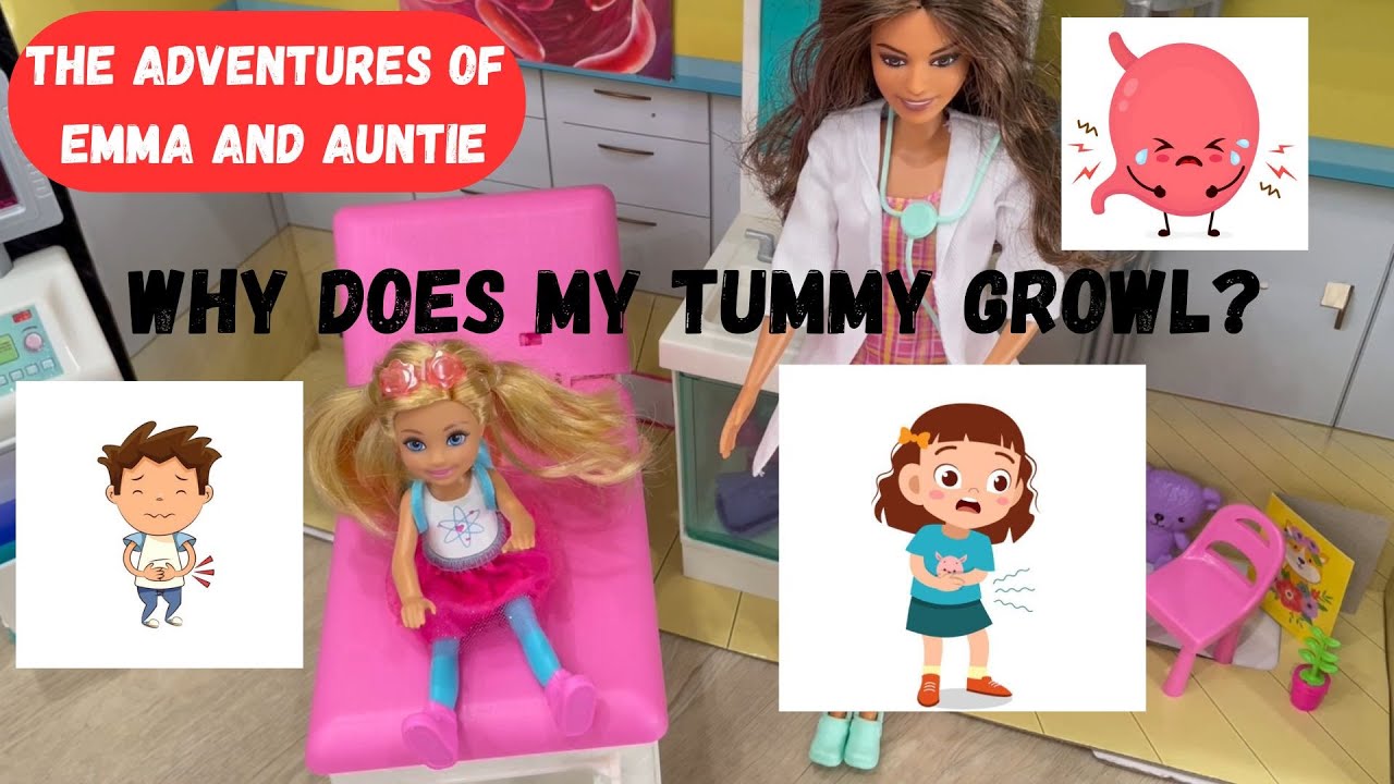Why Does My Tummy Growl? The Adventures of Emma and Auntie - YouTube