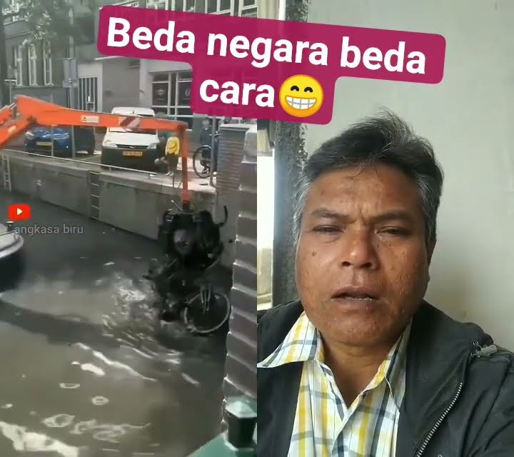 Di Amsterdam sepeda dan motor rusak sedikit dibuang#shortvideo - YouTube