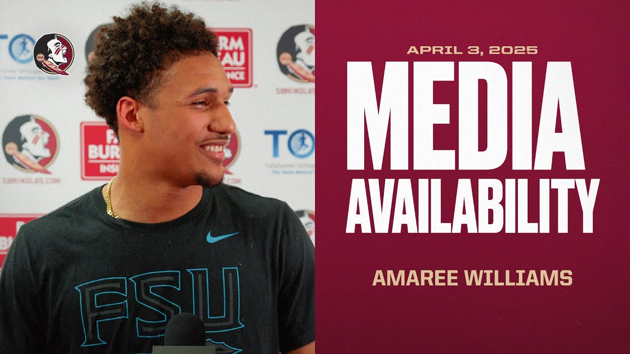 FSU Football | TE/DL Amaree Williams Post-Practice Media Availability ...