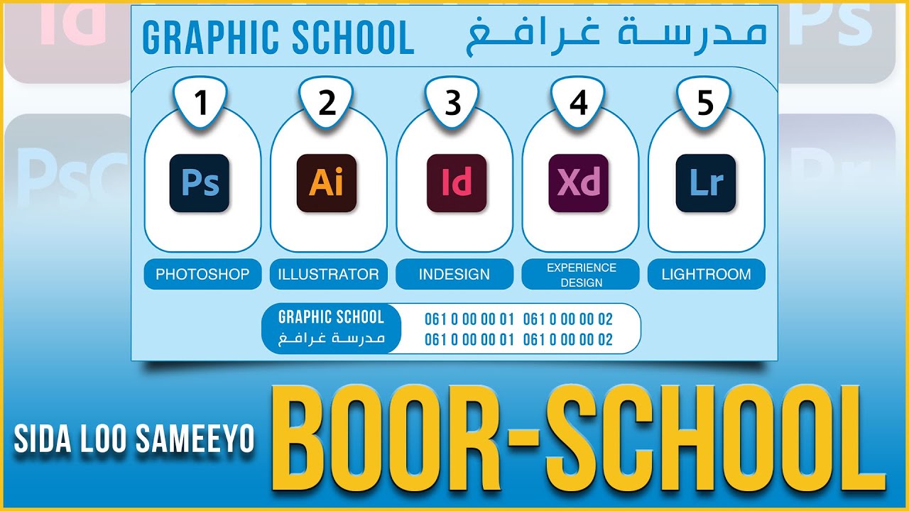 Sida loo sameeyo BOOR SCHOOL adigoo isticmaalaya photoshop cc 2019 ...