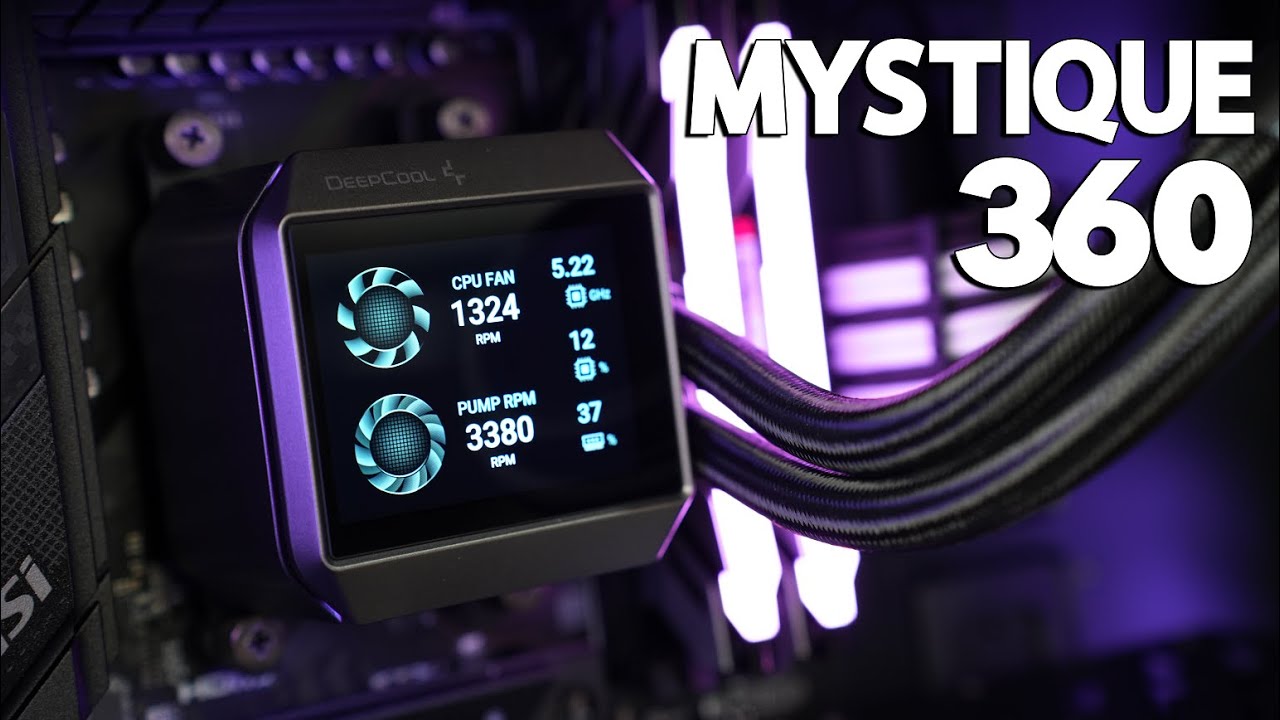 DEEPCOOL MYSTIQUE 360 - Benchmarks, Tutorial, Review! - YouTube
