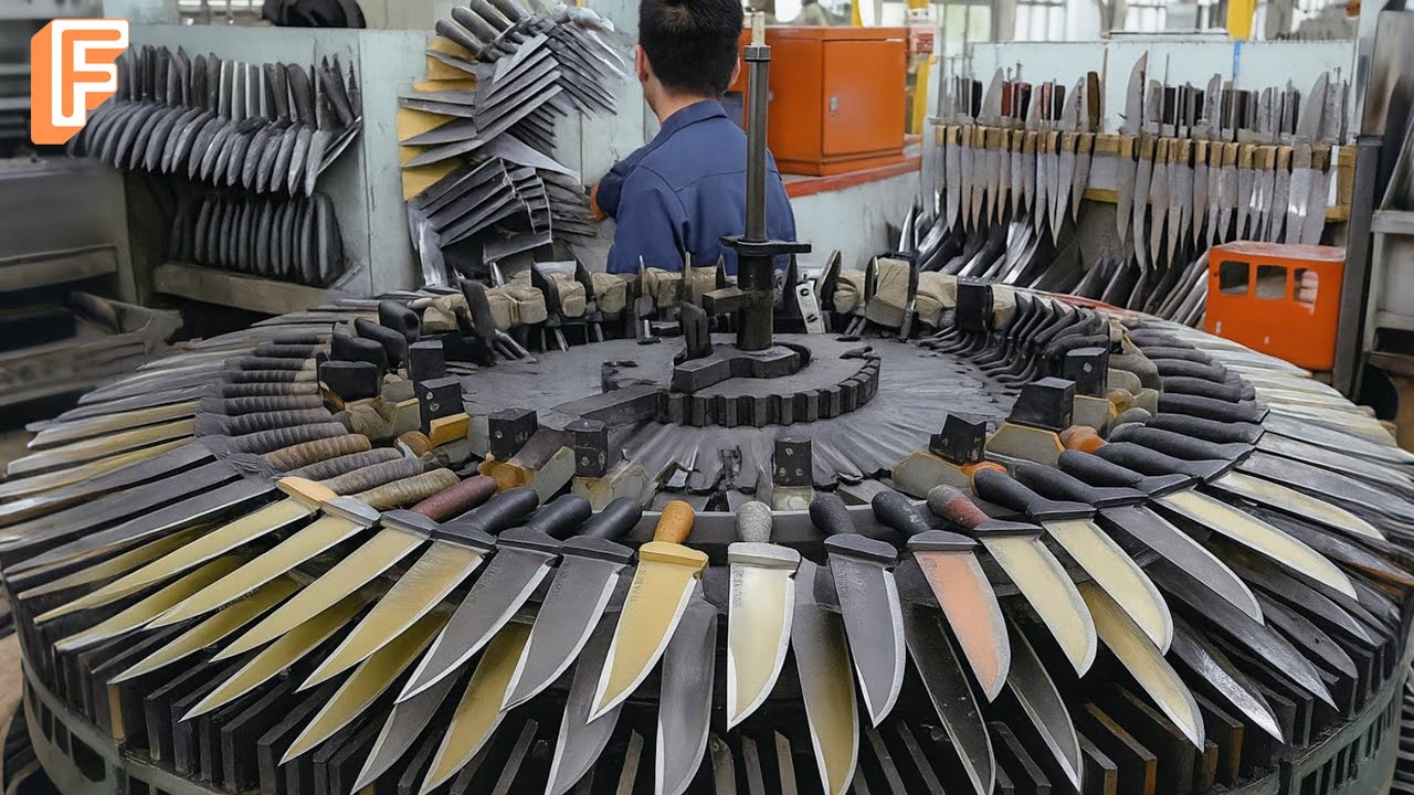 How Millions of Knives Are Made Inside Mega Factory - YouTube