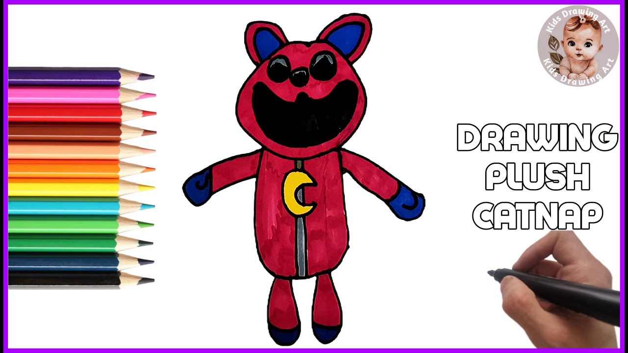 How To Draw Plush Catnap | Poppy Playtime Chapter 3 | Catnap drawing ...