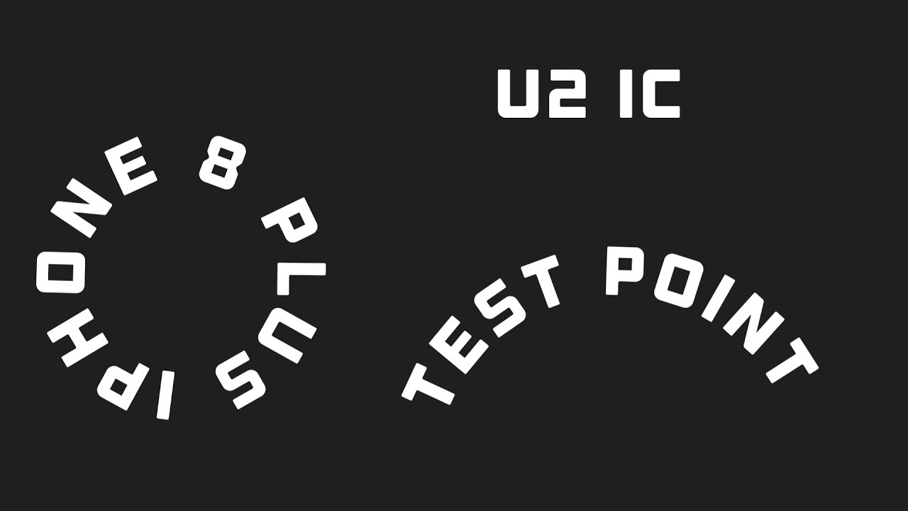 Iphone 8plus usb ic test point |u2 ic test point - YouTube