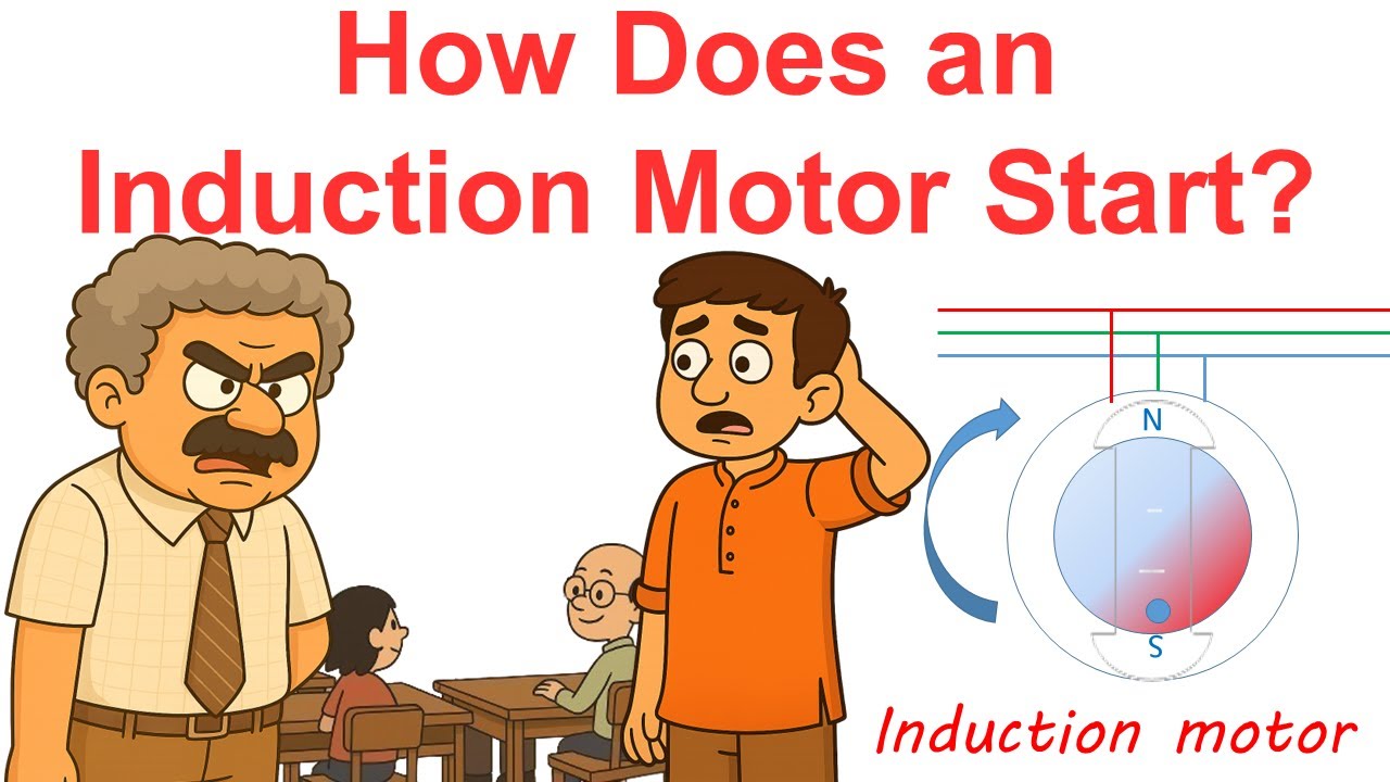How an Induction Motor Starts- Explained with Animation & story - YouTube