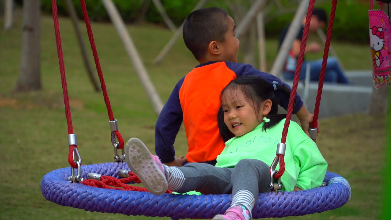 playground with little friend - YouTube