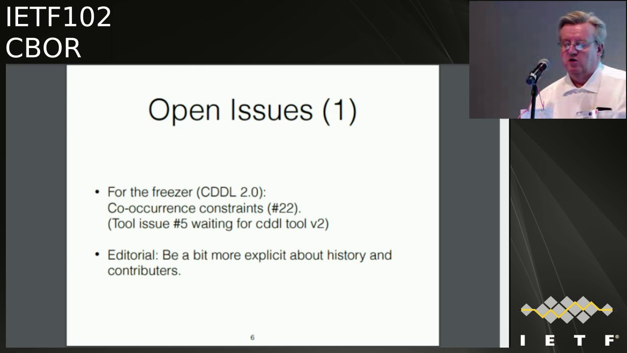 IETF102-CBOR-20180717-1330 - YouTube