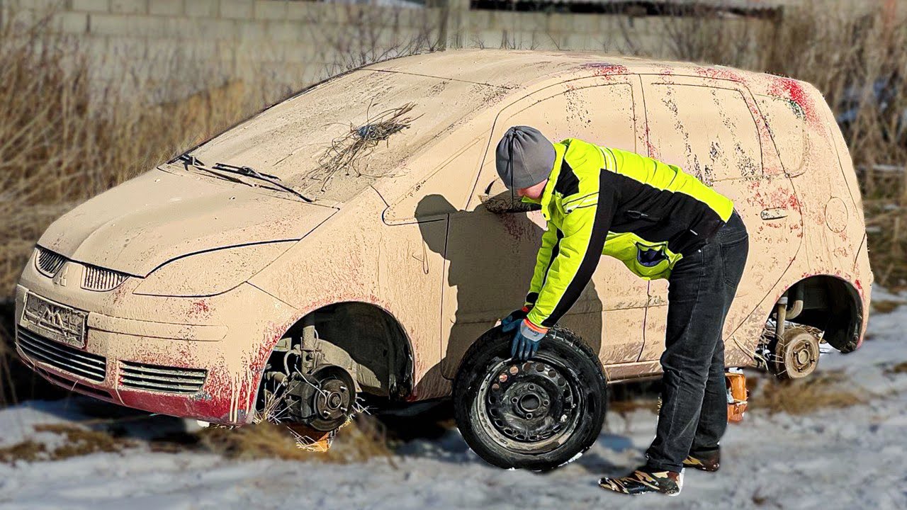 Abandoned and Forgotten: Found a Car Without Wheels and Made It Like ...