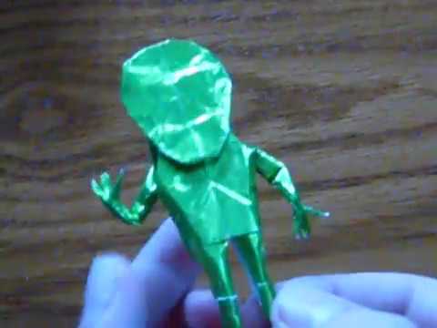 Origami Alien (Tutorial) - YouTube