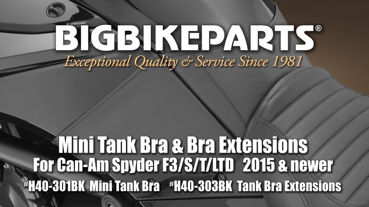 Gas Tank Mini Bra and Mini Bra Extensions for Can-Am Spyder F3 - YouTube