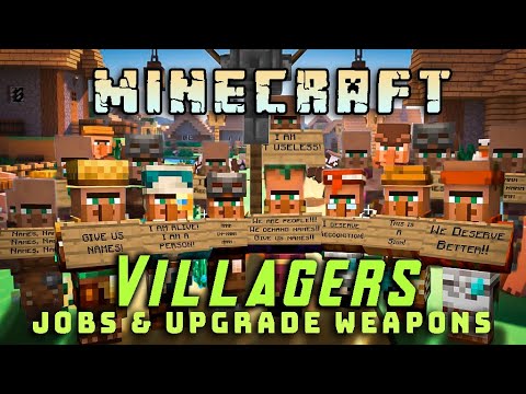 All Villagers Jobs [ TRADE & Profession ] | All Minecraft Enchantments ...
