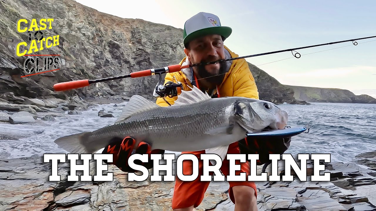 Subsurface Sea Bass Lure Shoreline | Cast to Catch Fishing Clips - YouTube