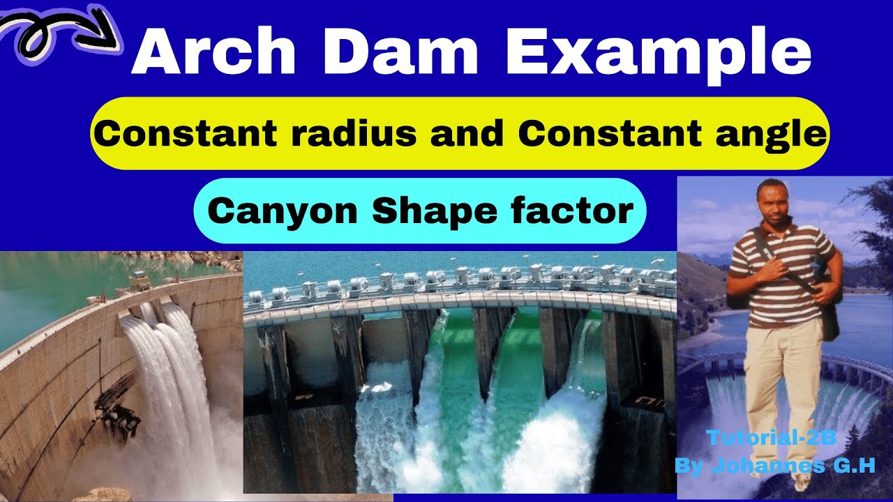 crown cantilever projection of arch dam, design of arch dam, thin ...