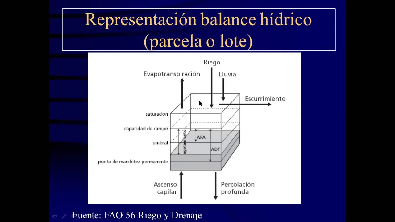 Material de Aula: Balance Hídrico, Parte 1, Clase Zoom. D y T Aguas ...