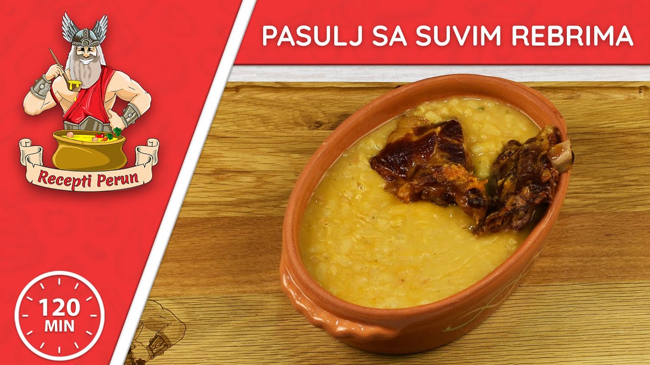 Pasulj sa Suvim Rebrima | Recepti Perun - YouTube