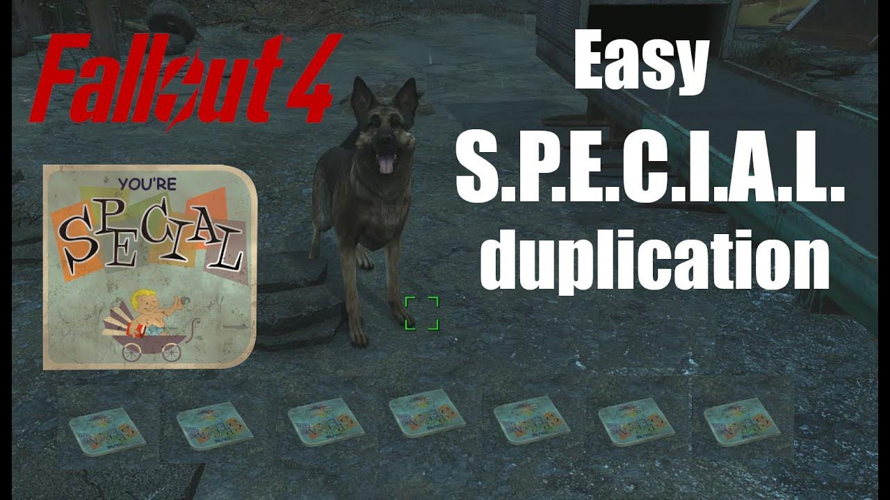 Fallout 4 - S.P.E.C.I.A.L. book duplication glitch with Dogmeat - YouTube