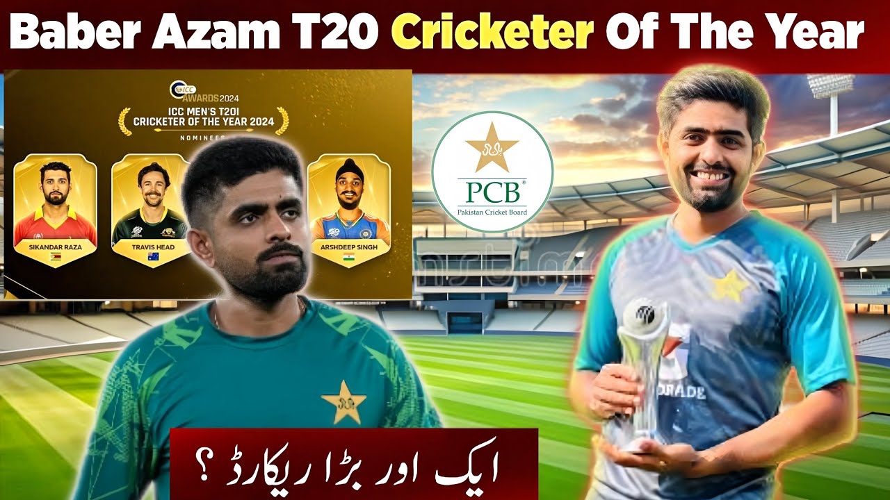 Baber Azam Nominated Men's T20 Cricketer Of The Year | Big Award For ...
