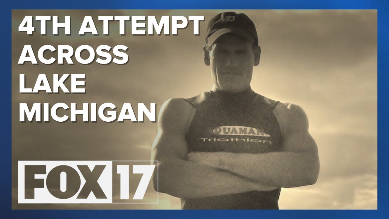 Jim 'The Shark' Dreyer makes 4th attempt to swim 80 miles across Lake ...